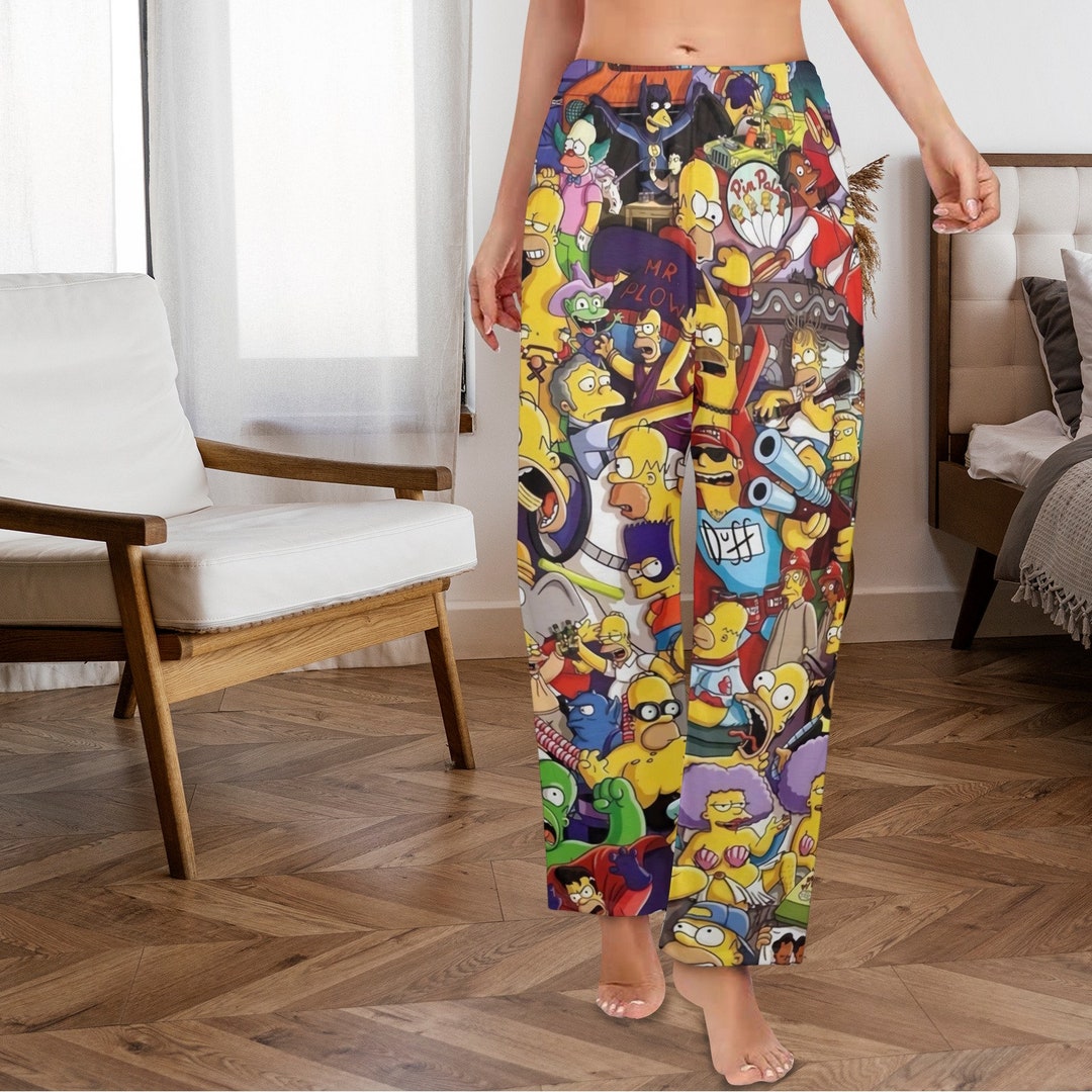 Simpsons Family Womens Pajamas Bottoms Pants - Etsy