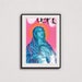 Pink and Blue Virgin Mary Art Print Digital Download - Etsy