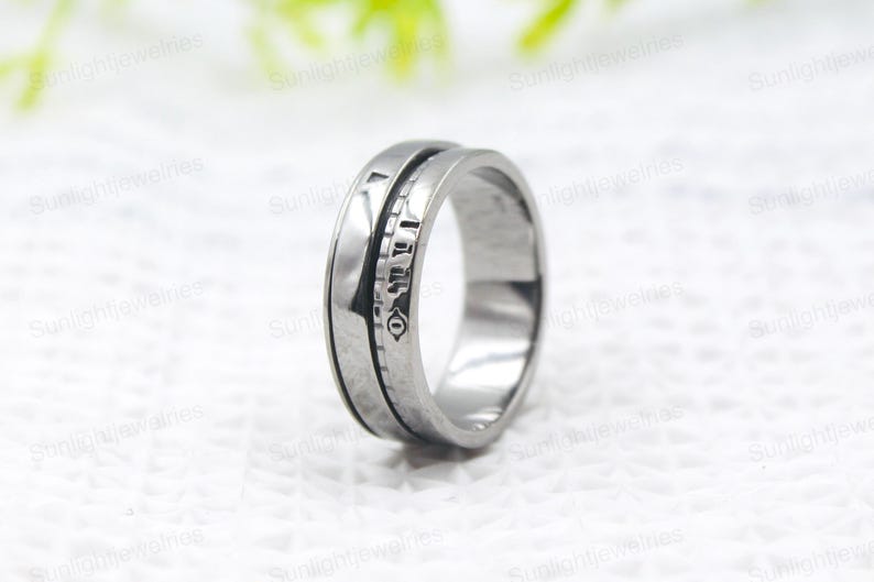 Iruma Kun Anime Inspired Stainless Steel Band Ring With Engraved Demon ...