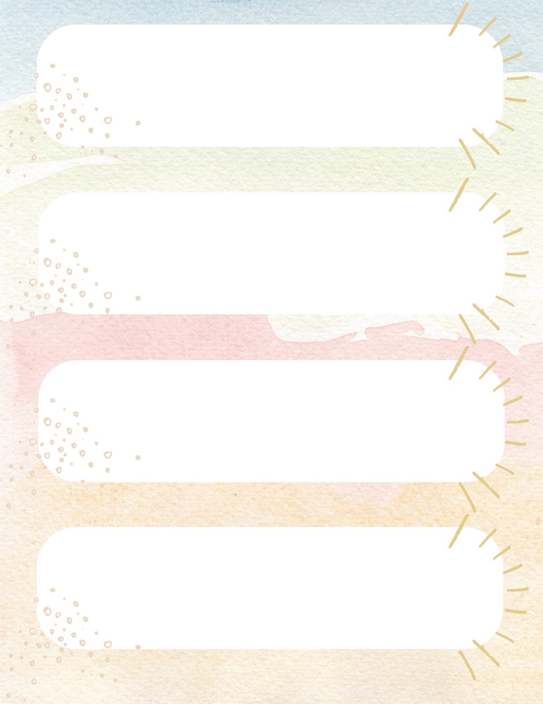 Boho Student Name Tags- Comes With Canva Template Link - Etsy