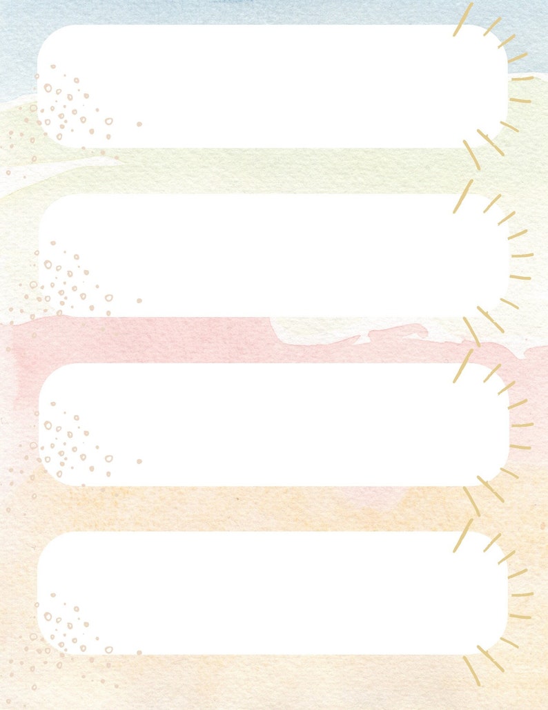 Boho Student Name Tags- Comes With Canva Template Link - Etsy