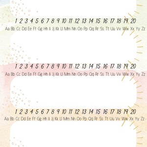 Boho Student Name Tags- Comes With Canva Template Link - Etsy