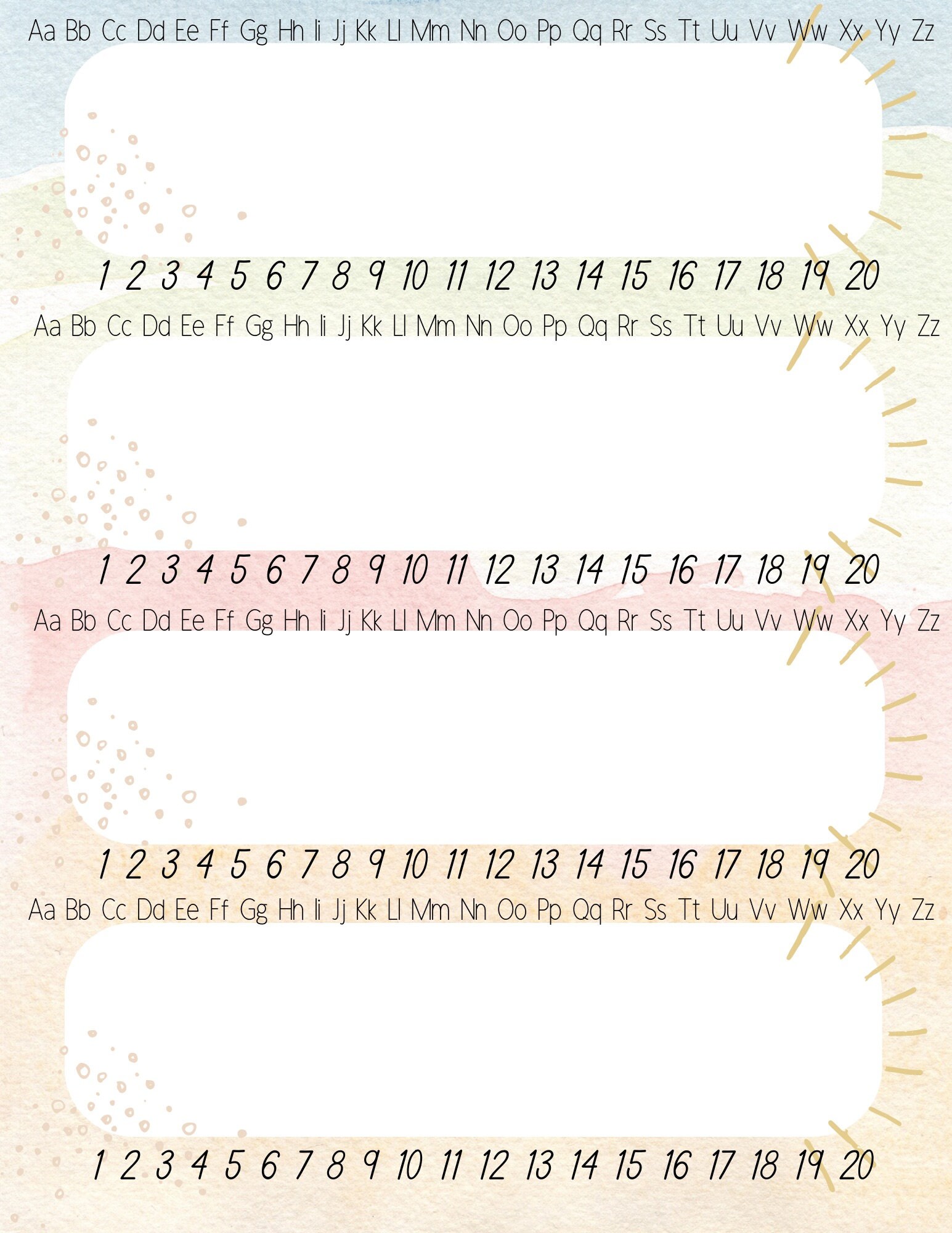 Boho Student Name Tags- Comes With Canva Template Link - Etsy