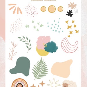 Boho Student Name Tags- Comes With Canva Template Link - Etsy