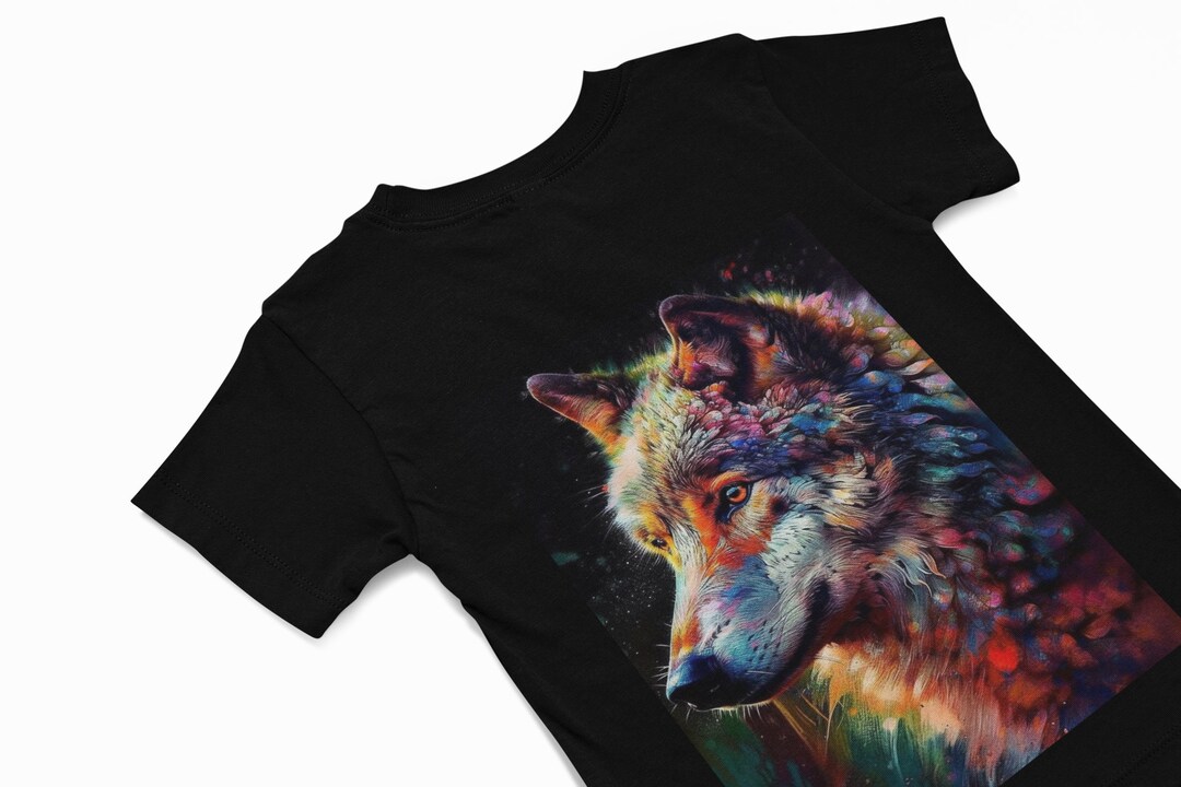 Wolf T-shirt Wolve Tee Woodland Animal T Shirt Watercolour - Etsy
