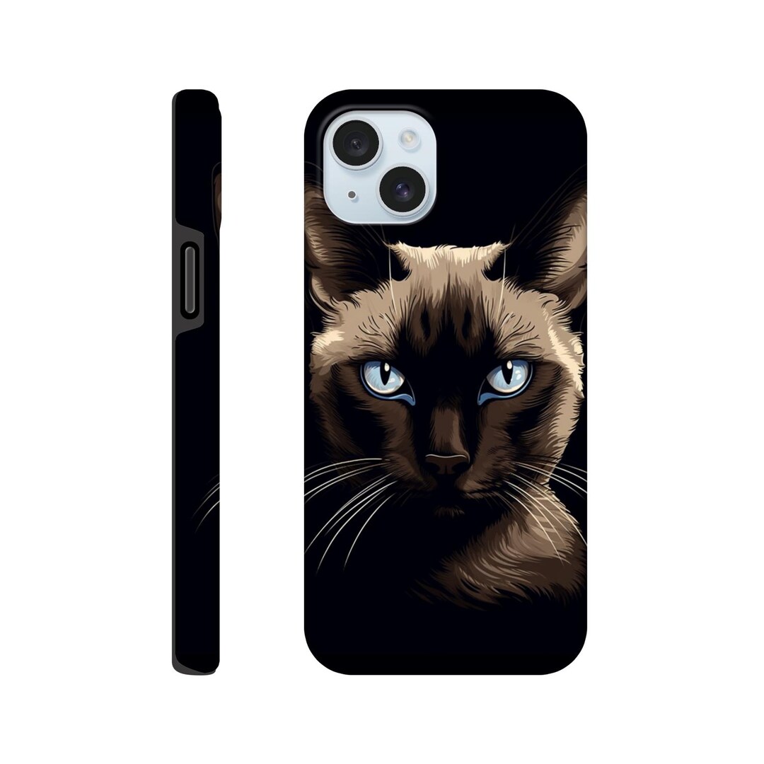 Siamese Cat Breed Art Phone Case Featuring Creative Feline ...