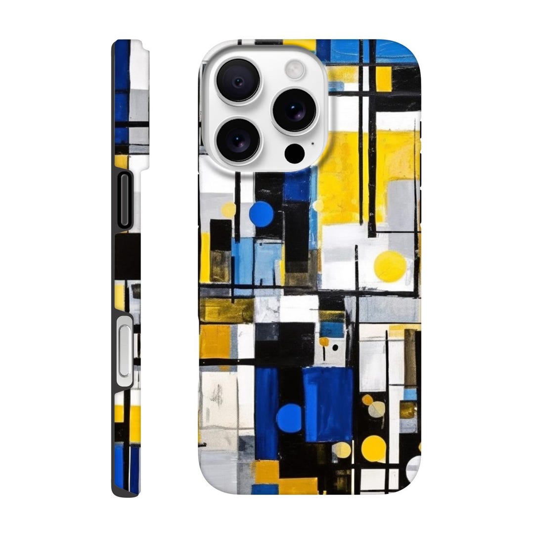 Abstract Cubism and Circle Modern Art Phone Cases With Vibrant Trendy ...