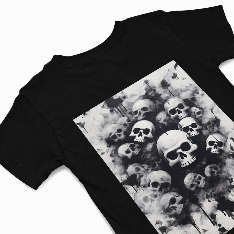Mens Skull T Shirt - Etsy