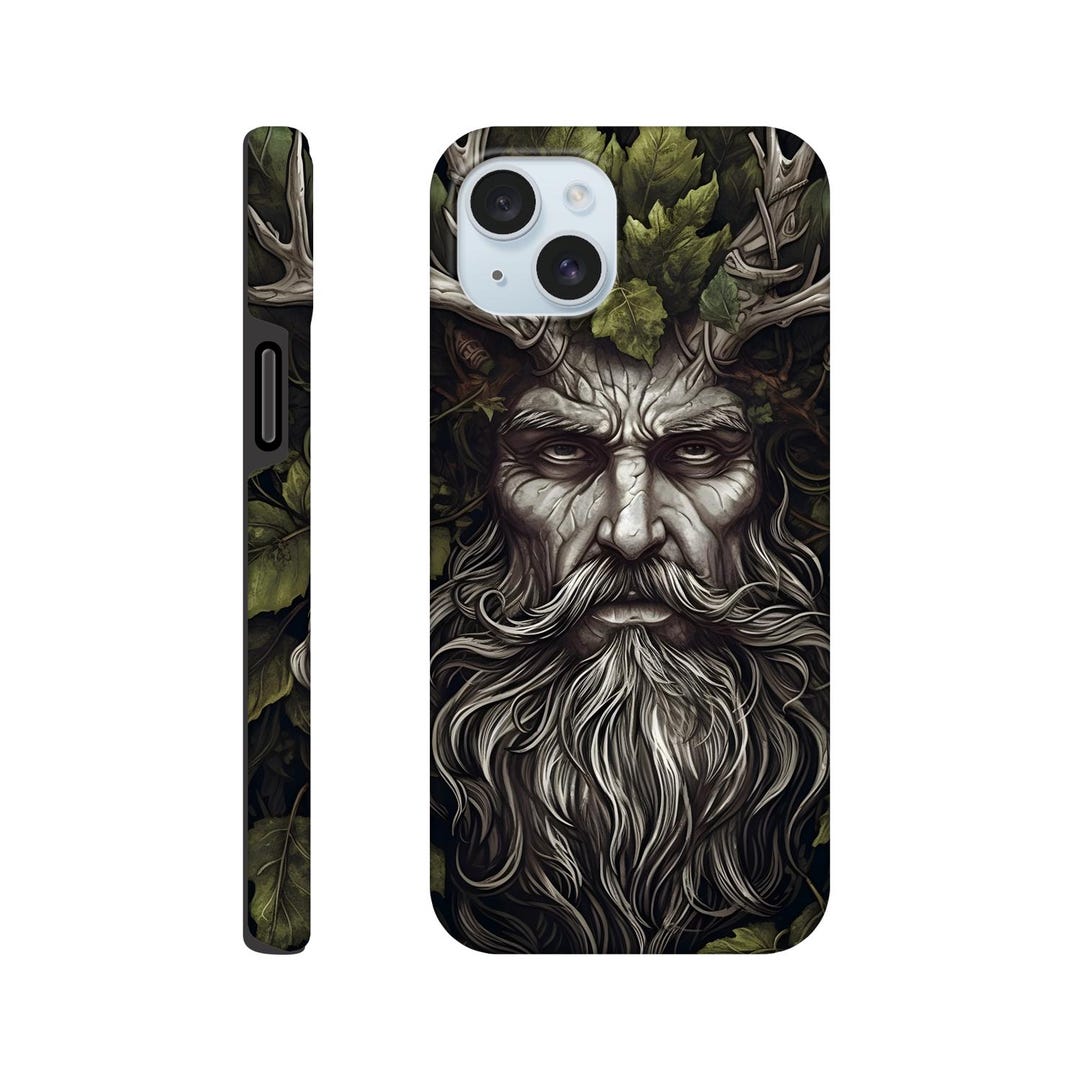 Cernunnos God of the Wild Wiccan Phone Case Pagan Themed Illustration ...