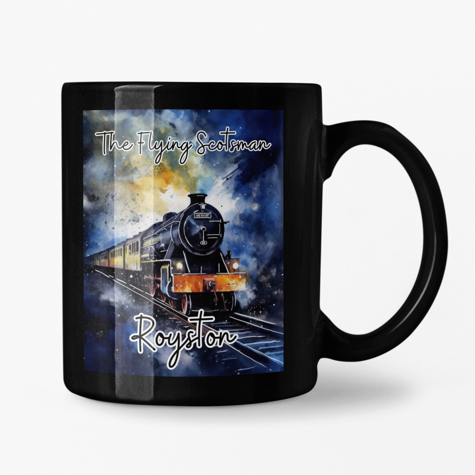 The Flying Scotsman Train Mug, Personalised Name and Message Train ...