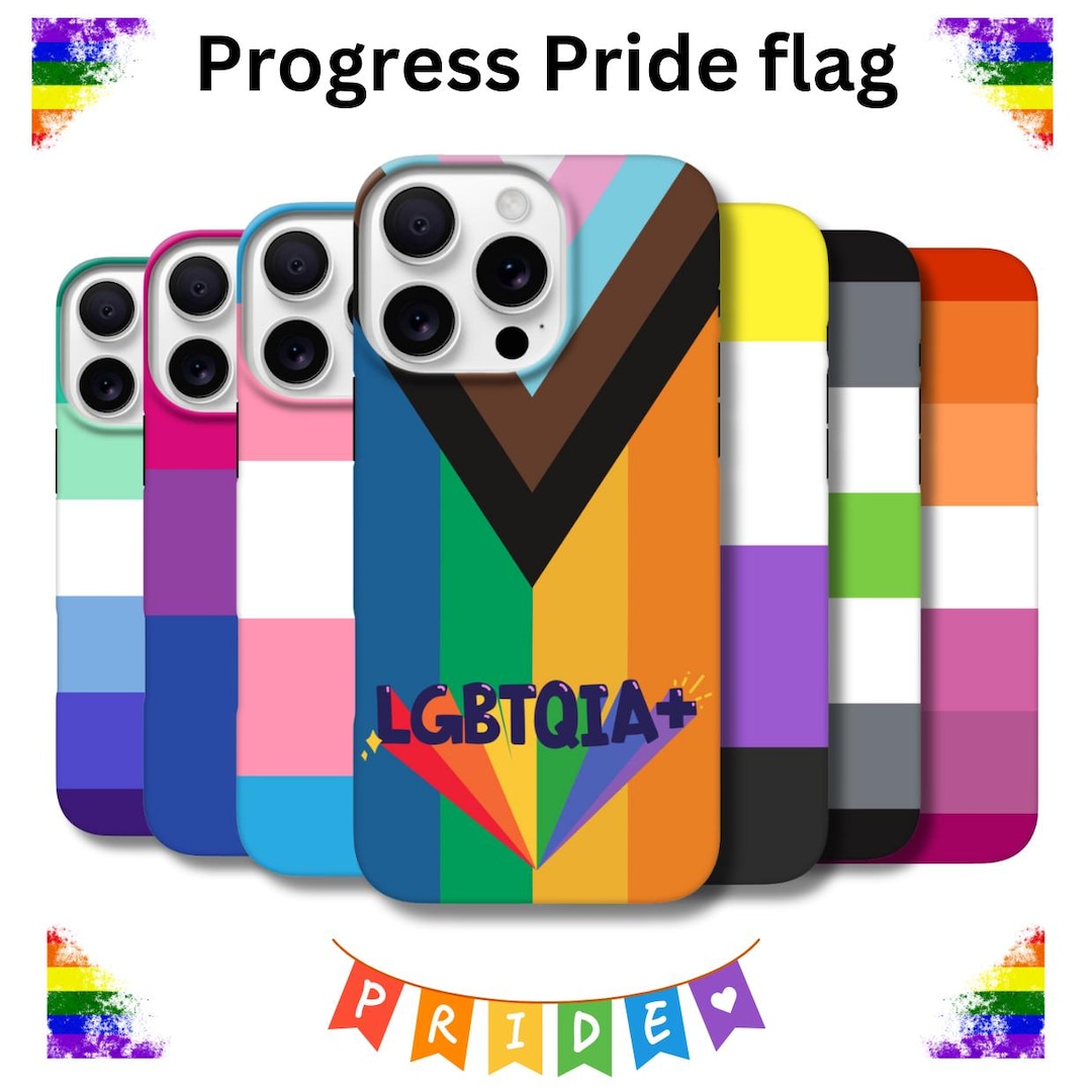 LGBTQ+ Pride Flag Phone Case, Trans Accessories, Pride Phone Case, Non ...