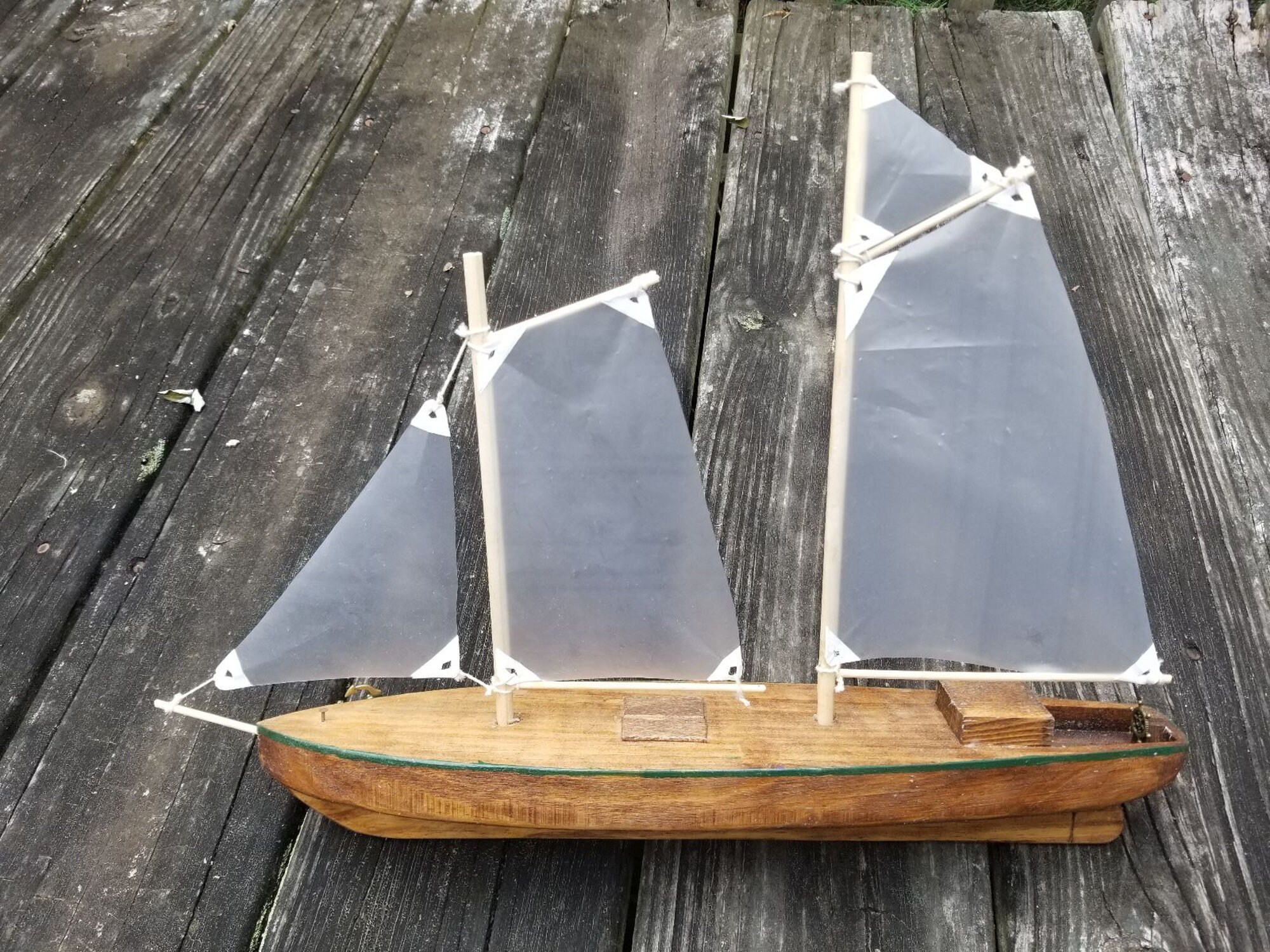 Floating, Real Wood Coasting Schooner - Etsy
