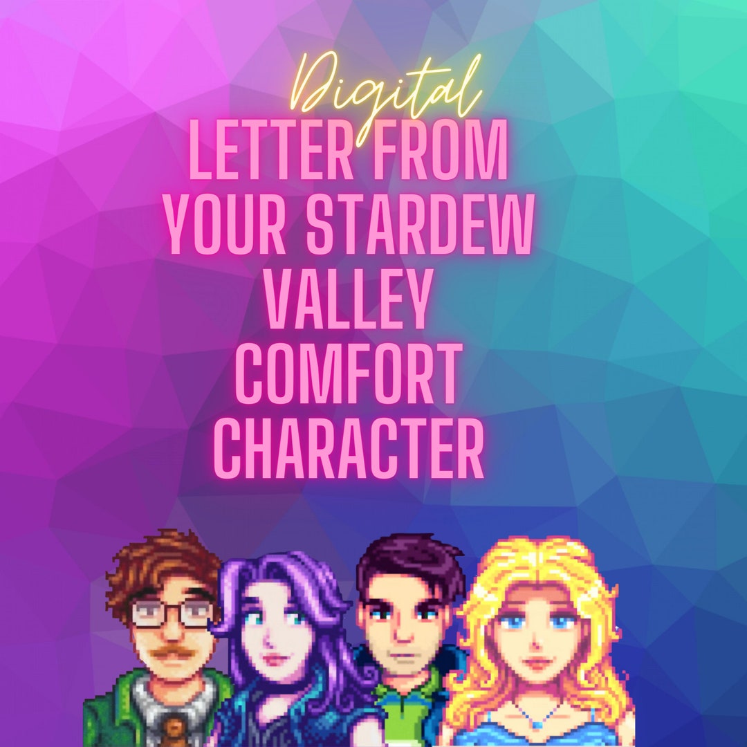 Digital Comfort Character Stardew Valley Letter Romantic Platonic ...