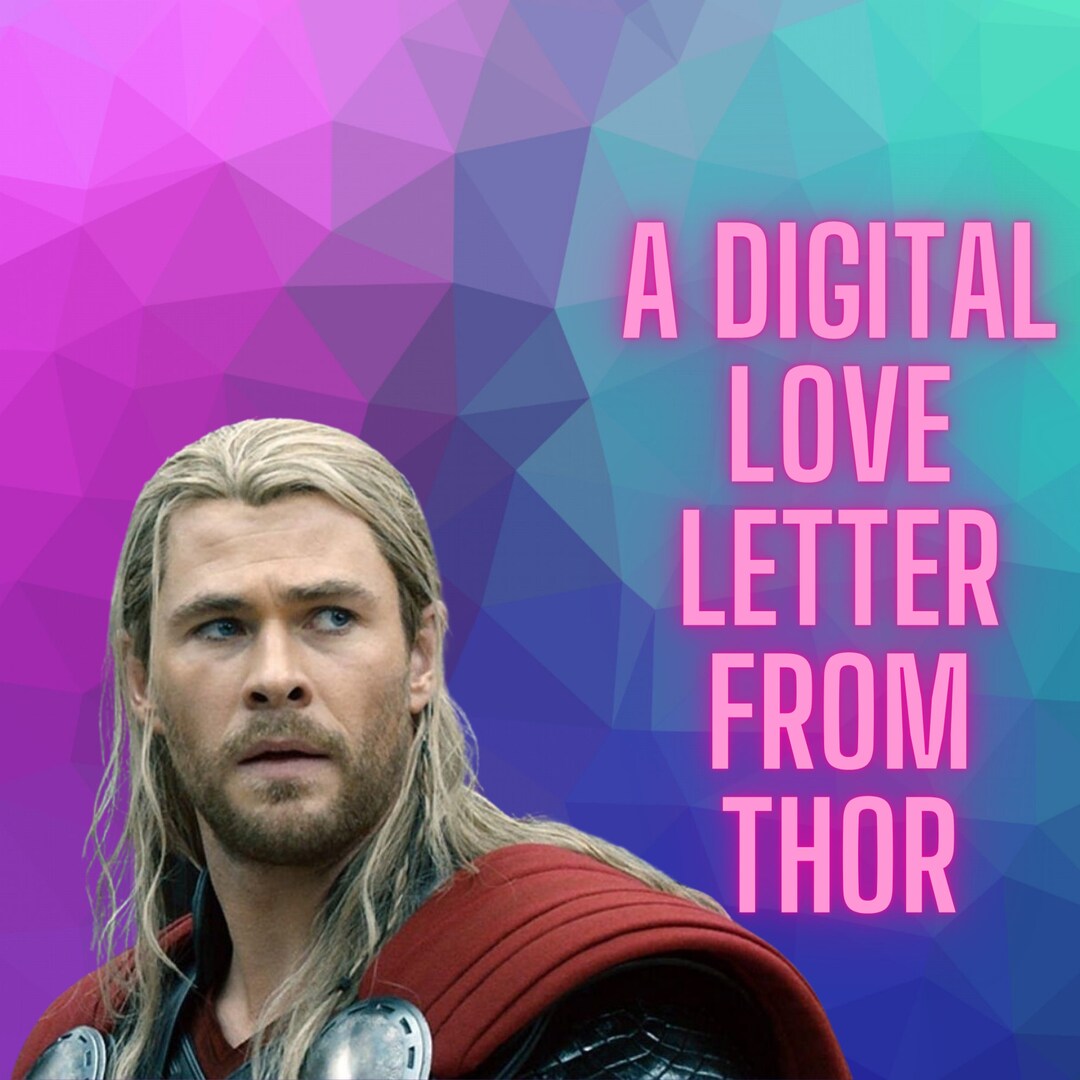 Thor Roleplay Marvel Avengers Love Letter A Digital Email Plus Extra ...