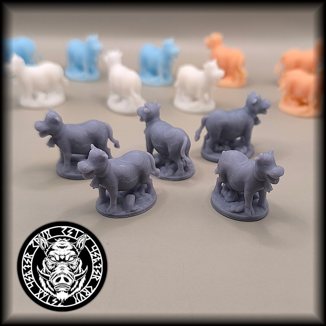 Cow Token Agricola Upgrade Caverna Upgrade Fantasy Miniature Boardgame ...