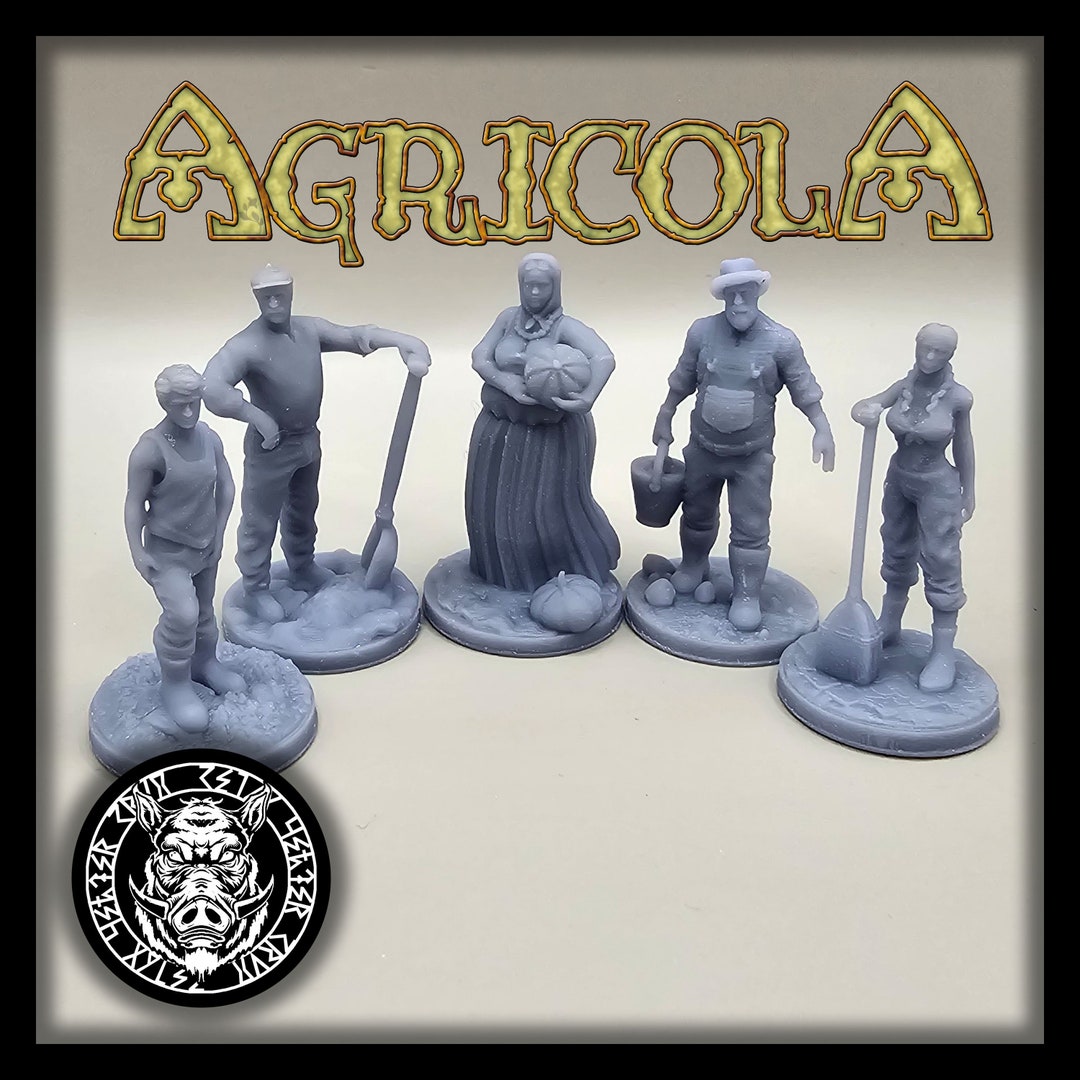 Agricola Meeples Farmers Token Villagers Upgrede Workers Enhancement - Etsy