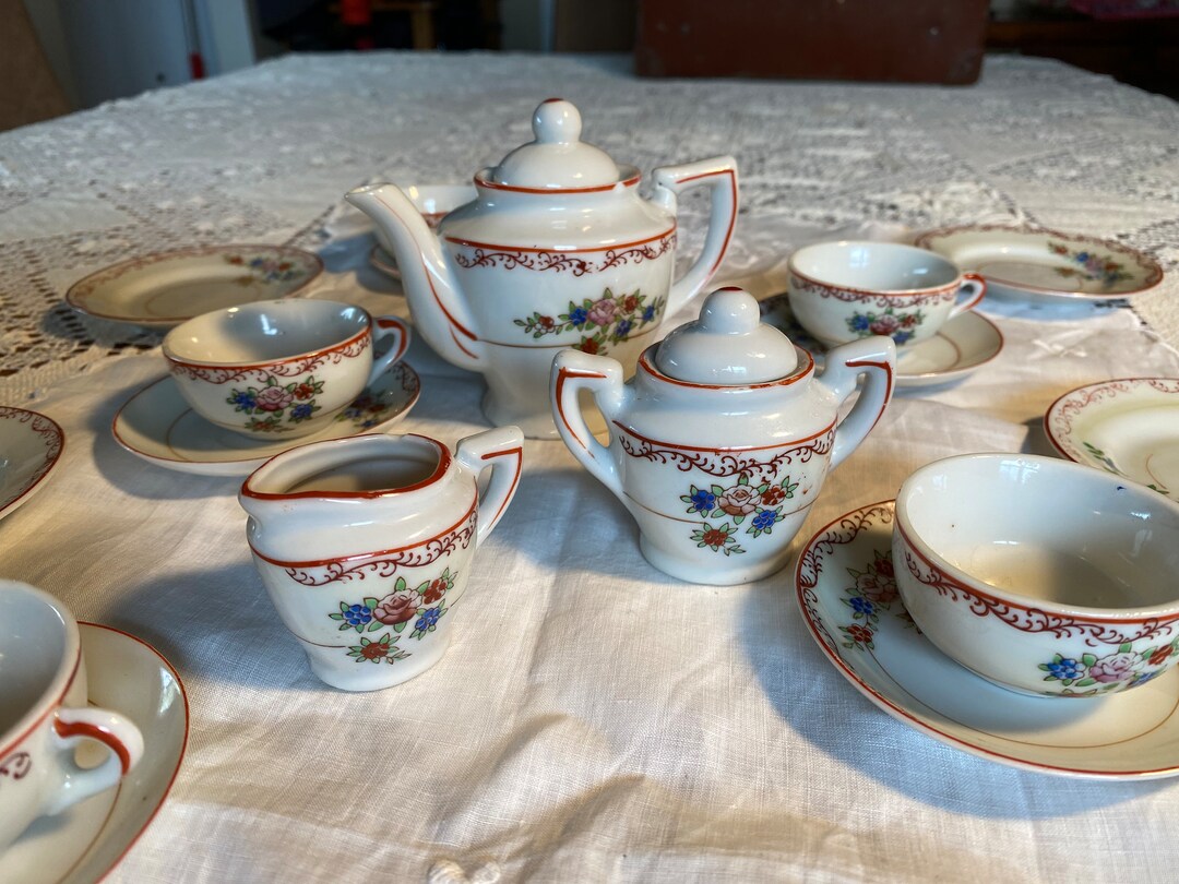 Miniature Ceramic Tea Set - Etsy