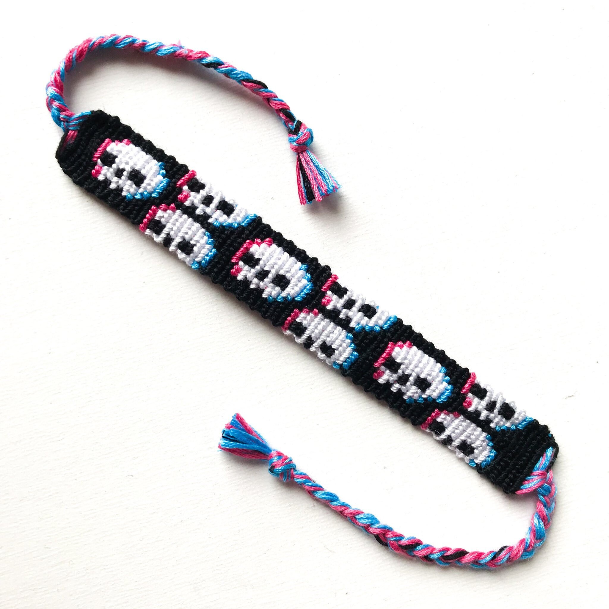 Friendship Bracelet Patterns Skull