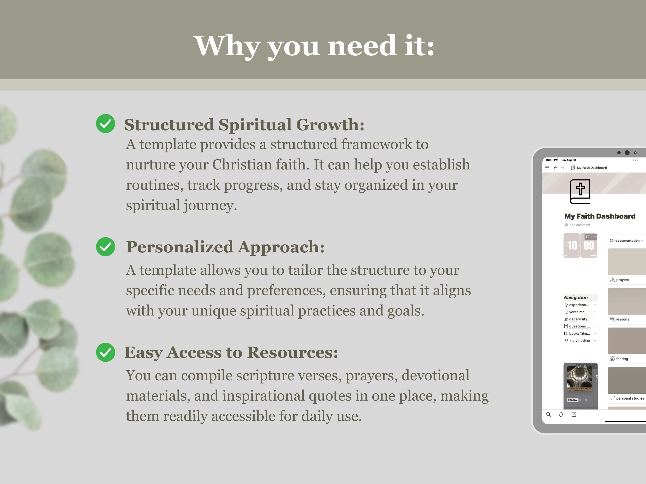 The Complete Christian Notion Template | Tracker | Prayer Journal ...