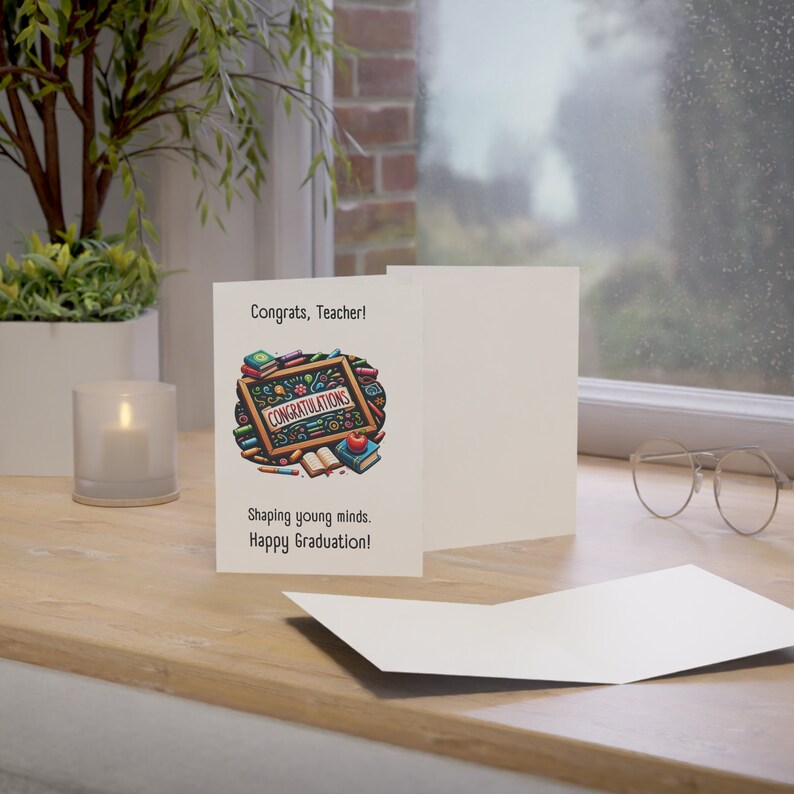 Teacher Graduation Card, Perfect Gift for New Teachers, Celebrating ...