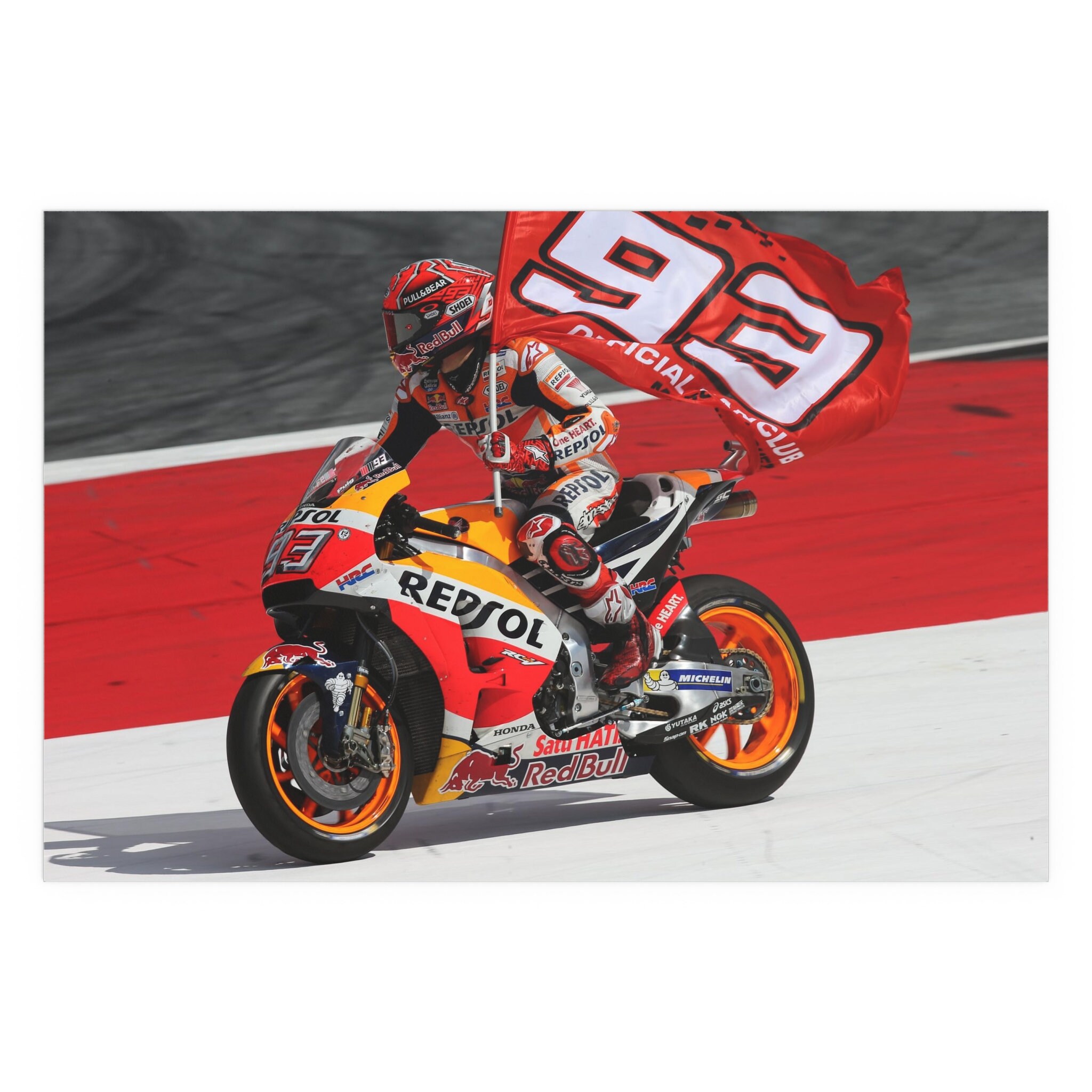 Marc Marquez 93 Motogp | Indoor and Outdoor Silk Poster - Etsy
