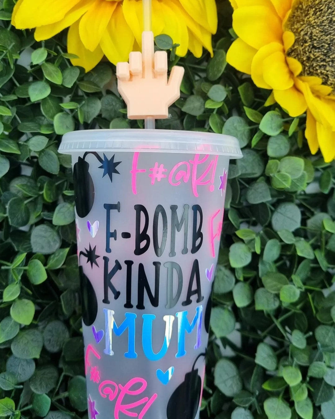 Middle Finger Straw Topper - Etsy