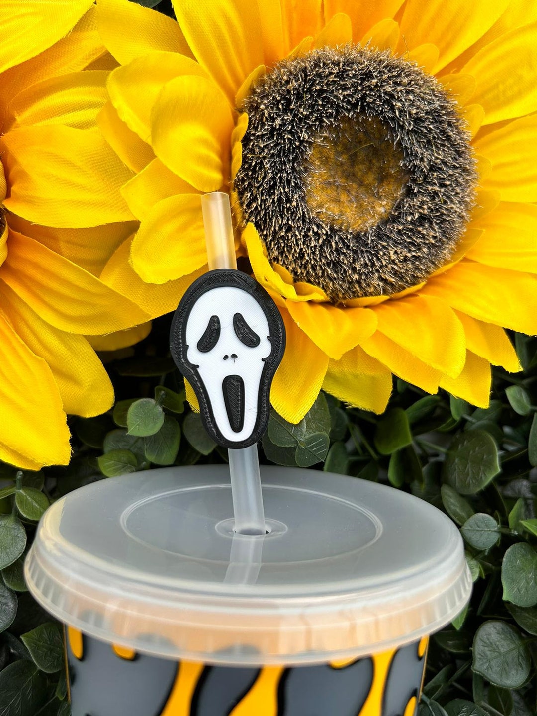 Ghostface Straw Topper - Etsy