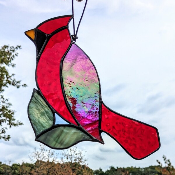 Stained Glass Cardinal Pattern - Etsy