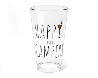 Happy Hour Beer Glass, Funny Beer Glasses, Friend Beer Glass, Beer Gift ...