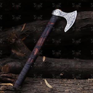 DOUBLE HEADED AXE, Hand Forged Axe, Double Bit Axe, Two Handed Axe ...