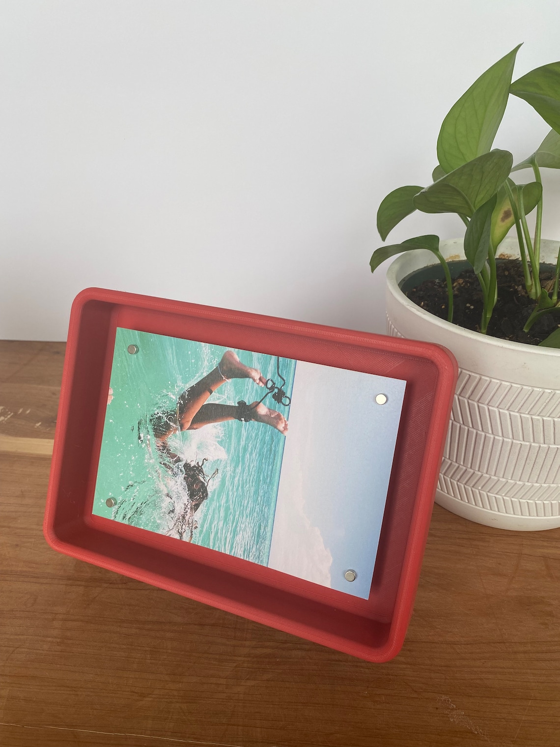 Red Picture Frame Décor Red Modern Photo Frame Red Family - Etsy