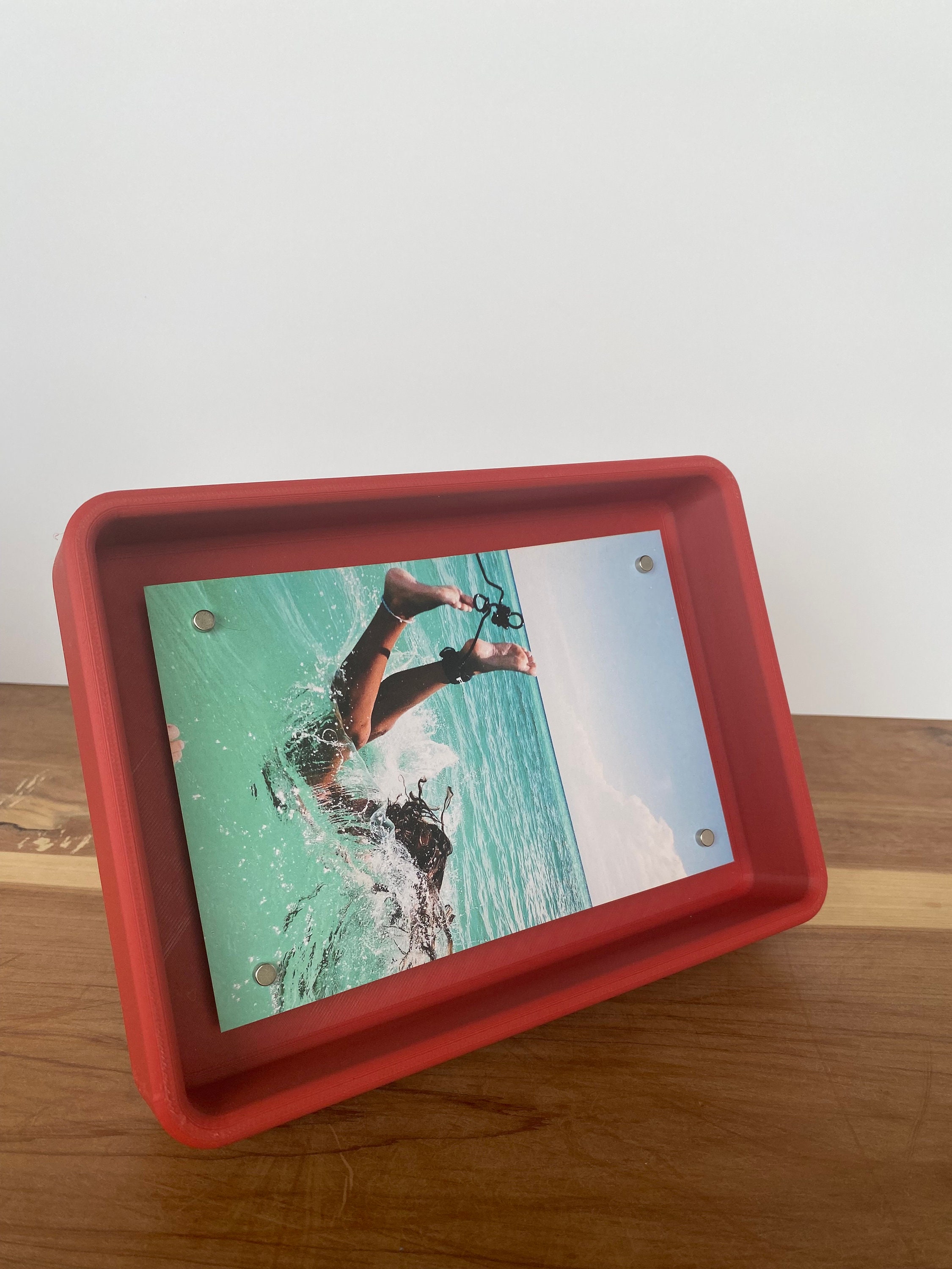 Red Picture Frame Décor Red Modern Photo Frame Red Family - Etsy
