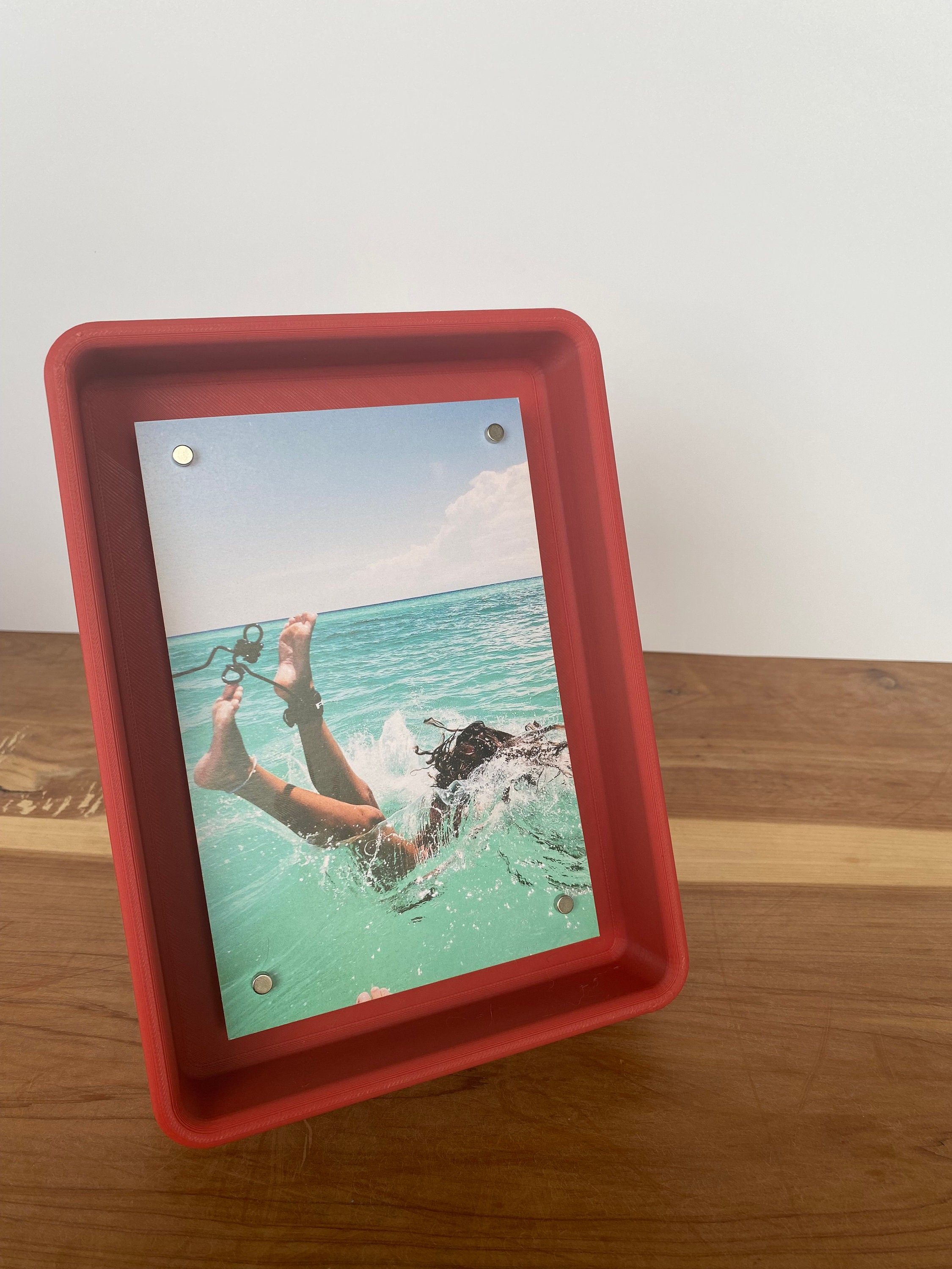 Red Picture Frame Décor Red Modern Photo Frame Red Family - Etsy