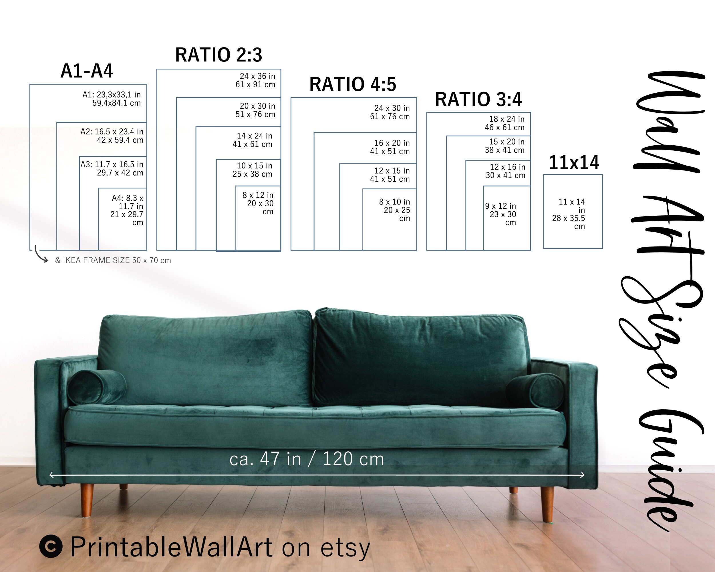 First Letter Initial Marquee Soft Blue Printable Wall Art Poster ...