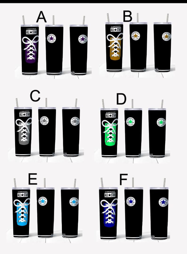 Converse Tumbler, 20oz, Sublimation Tumbler Printout, Personalized ...