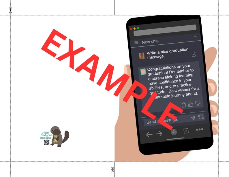 Chatgpt Graduation Card | Printable Graduation Card - Etsy