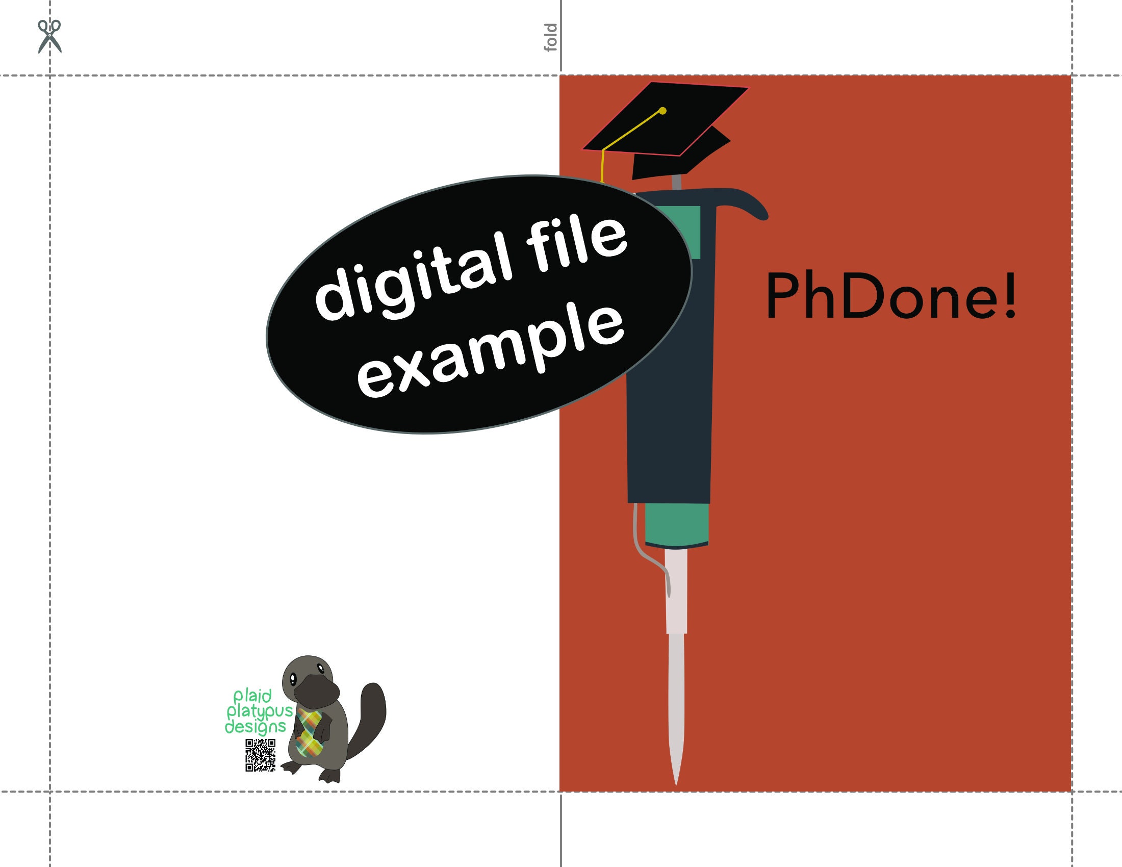 Printable Phd Graduation Card | Molecular Biology Gift (digital ...