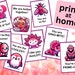 Cute Animal Themed Valentine’s Day Card Set | Valentines Day Cards for ...