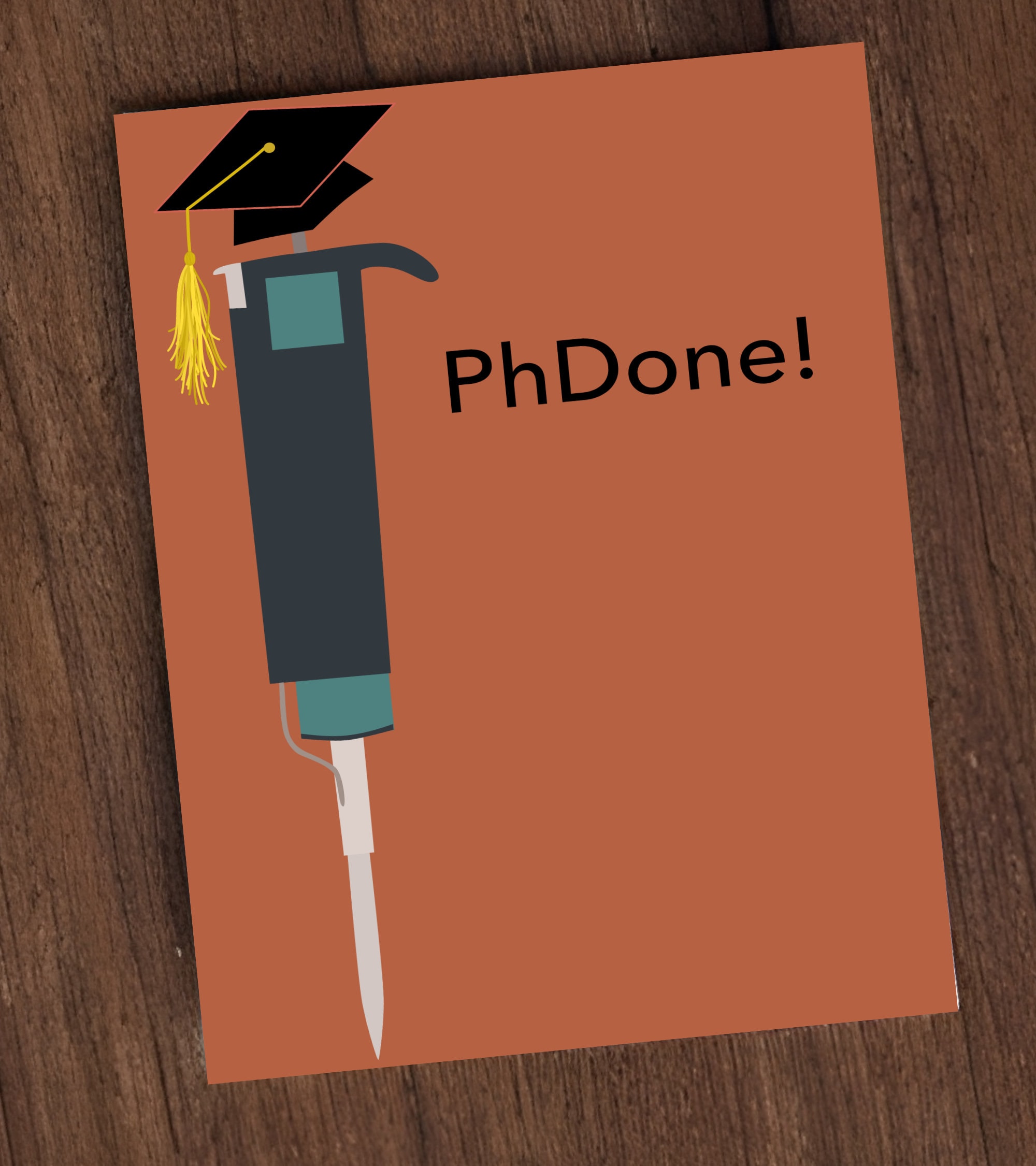 Printable Phd Graduation Card | Graduation Card for Phd in Molecular ...
