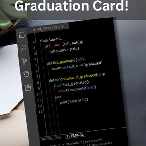 Computer Science Graduation Card | Printable Graduation Card - Etsy