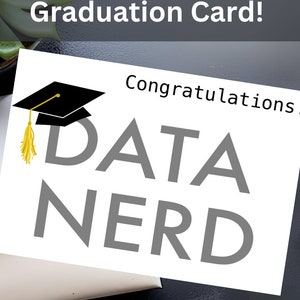 Data Science Graduation Card | Graduation Card for Statisticians - Etsy