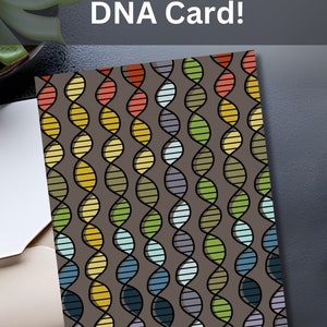 DNA Card | Genetics | Biology Printable Blank Card - Etsy