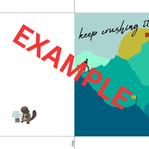 Printable Card for Encouragement | Milestones | Keep Crushing It - Etsy