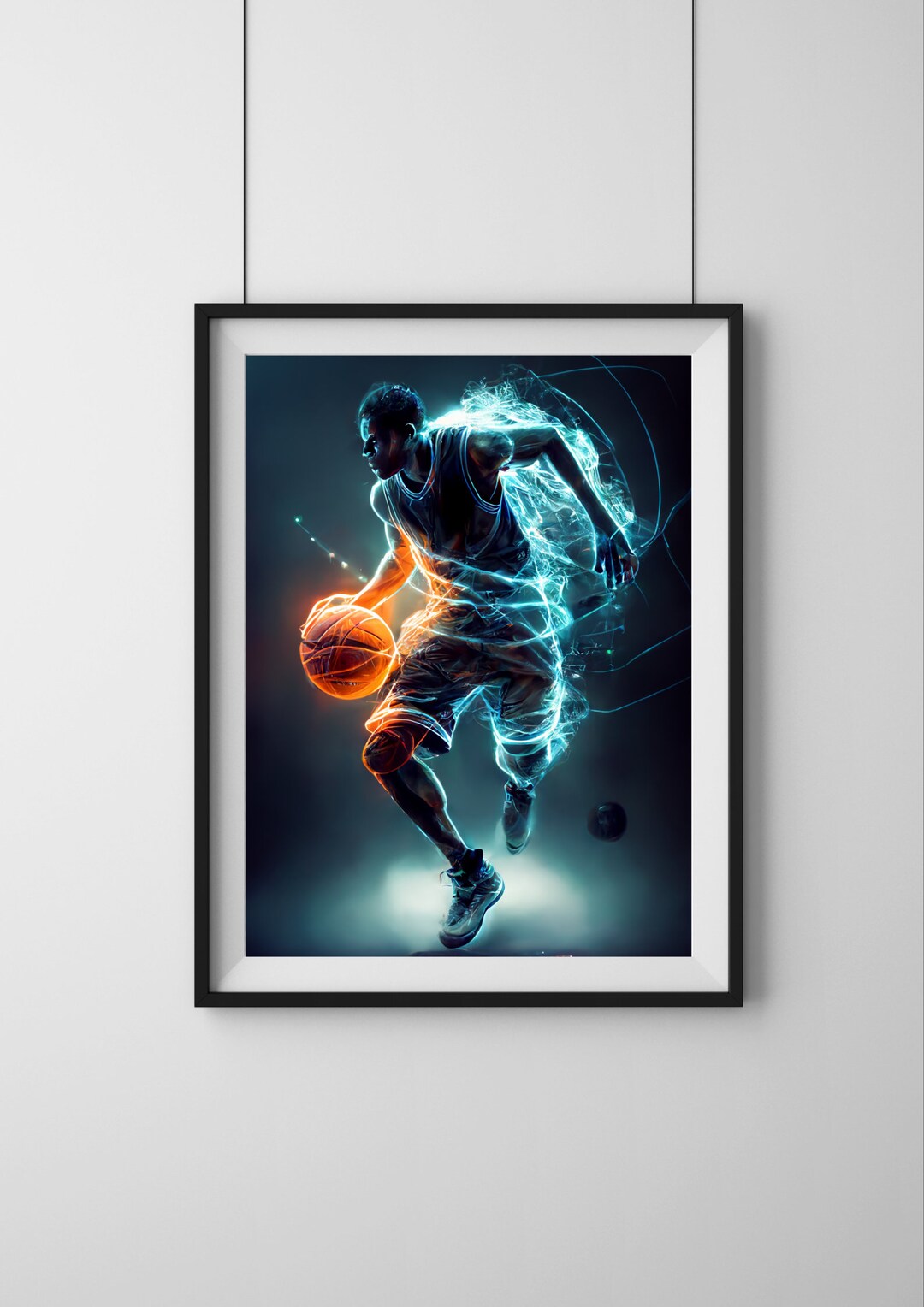 Basketball Poster | Printable Wall Art | Sports Wall Art | Basketball ...