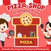 26 Pages - Pizza Shop Pretend Play Set - Kids Dramatic Play Restaurant ...