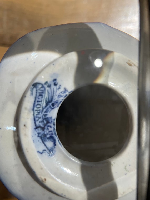 Vintage Victoria Ironstone Hat Pin Holder - Gem