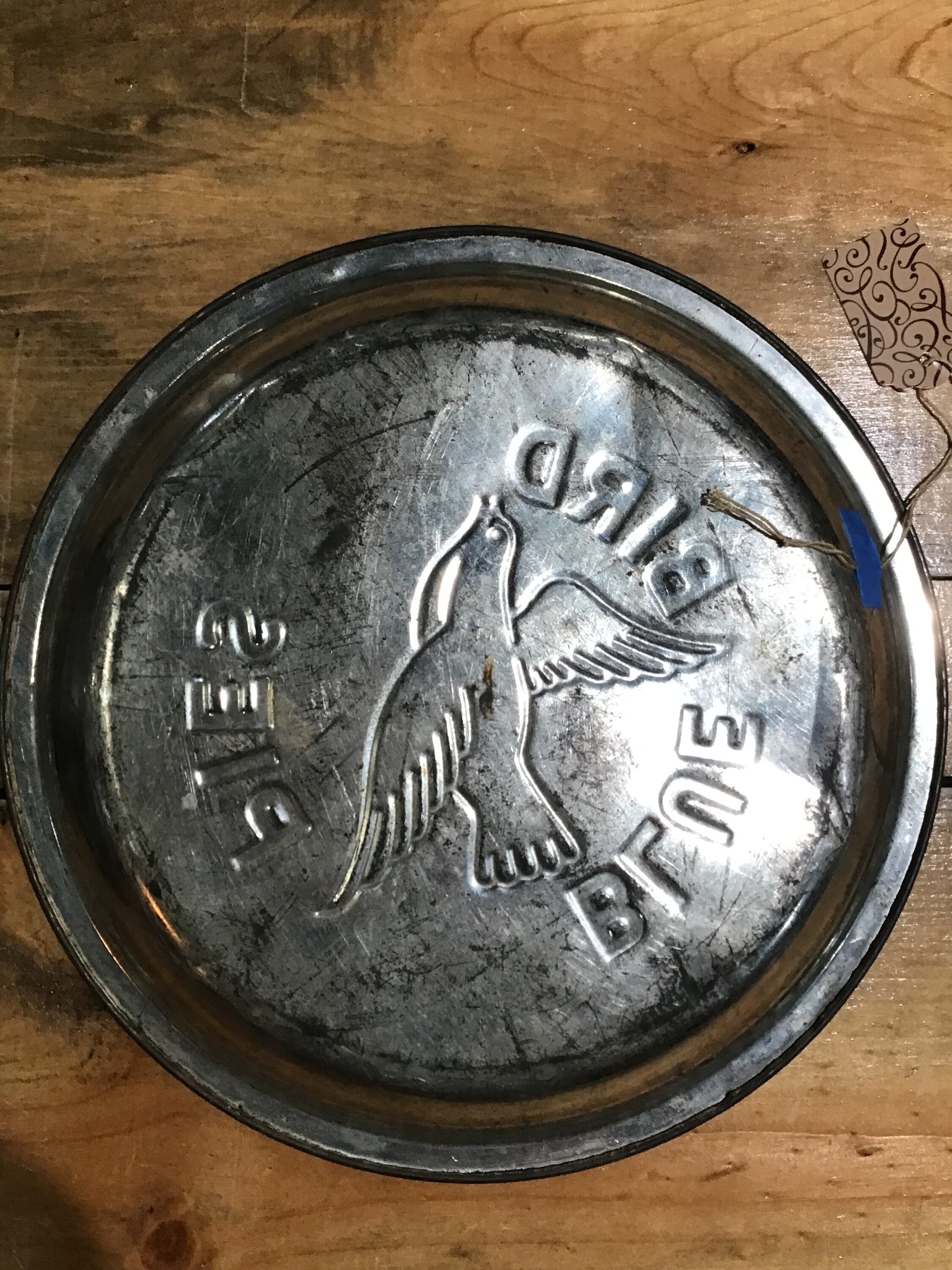 Vintage Blue Bird Pie Tin - Etsy