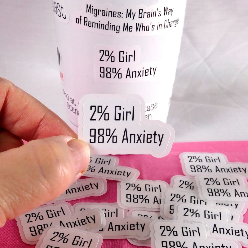 Anxiety Sticker - Etsy