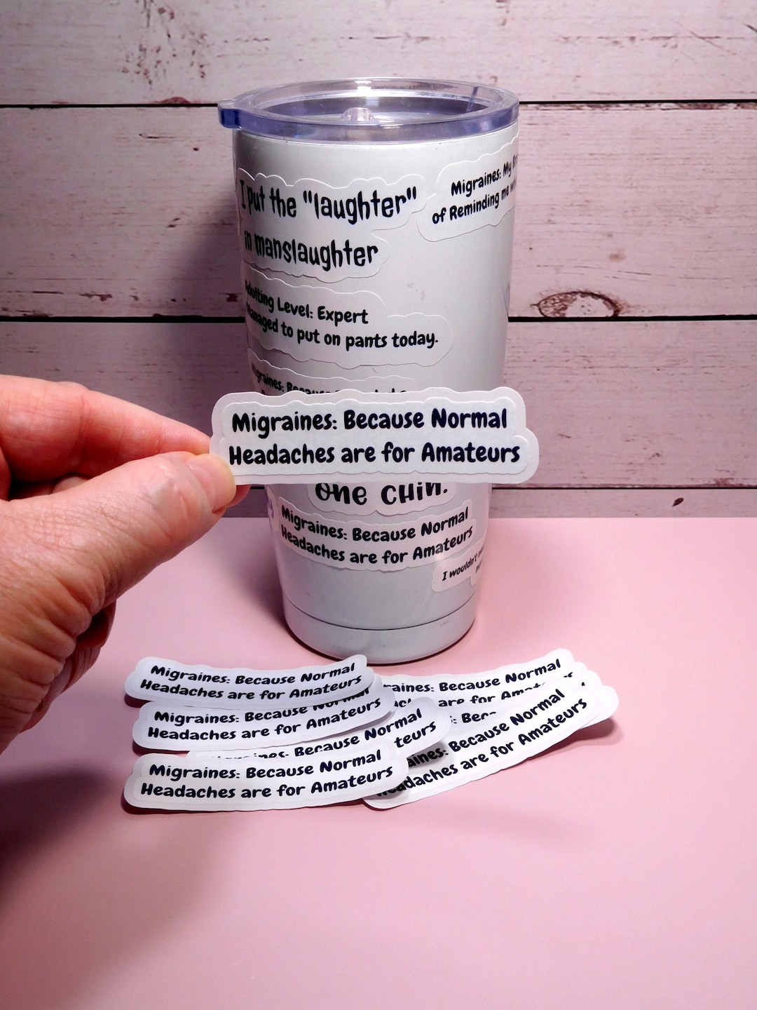 Migraines: Because Normal Headaches Are for Amateurs Vinyl Sticker - Etsy