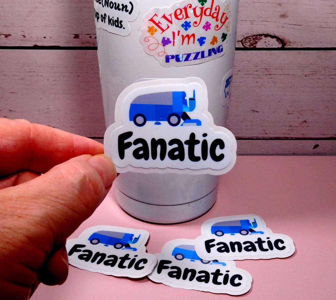 Hockey Ice Resurfacer Fanatic Sticker - Water-resistant Vinyl Decal - Etsy